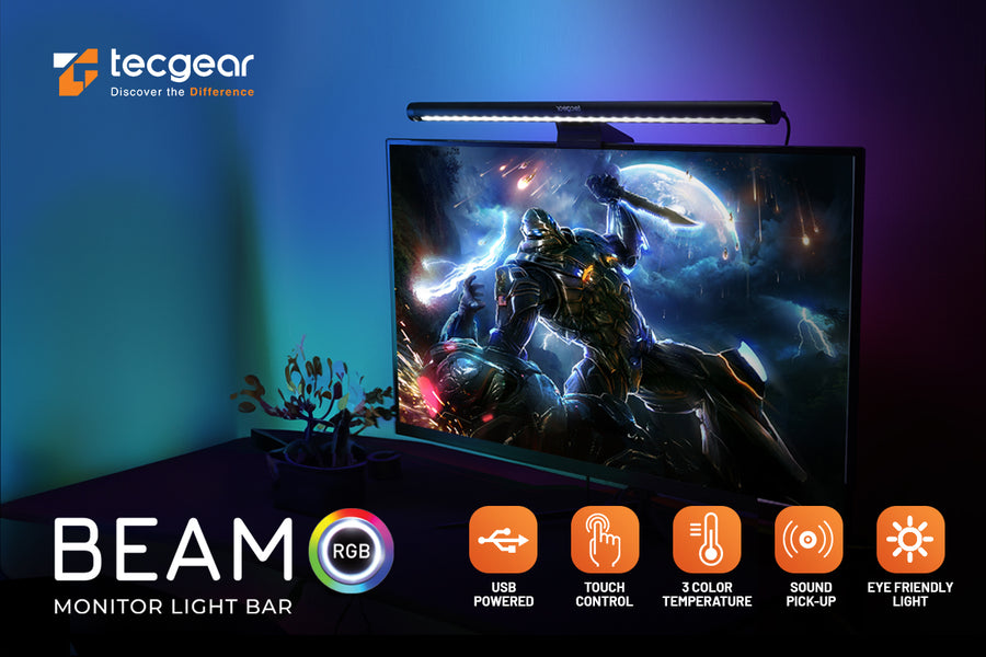 TECGEAR Beam RGB Monitor Light Bar