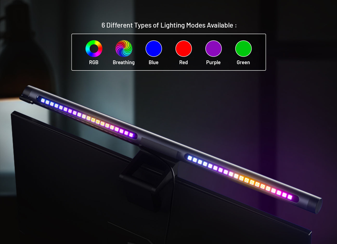 TECGEAR Beam RGB Monitor Light Bar